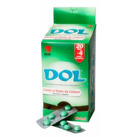Acetaminofen+Cafeina+Dihidroergotamina Dol Plus Blister x4 Tabletas ...